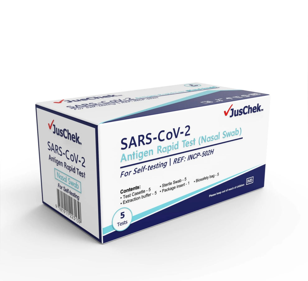 The JusChek COVID-19 Antigen Rapid Test (500 tests) – Oz Medical Supplies